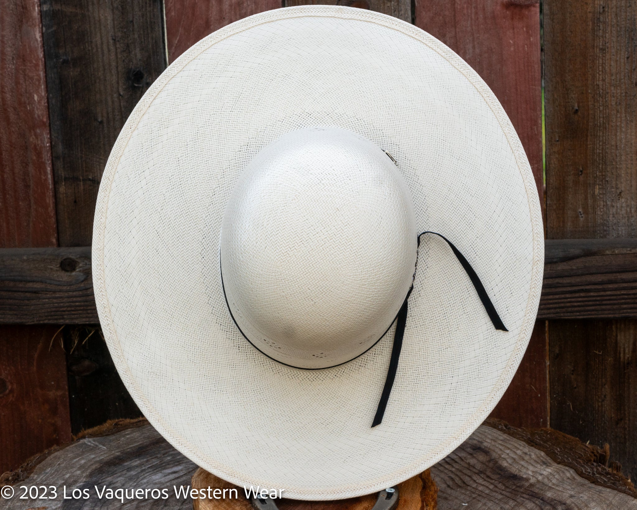 American Hat Company Straw Hat Regular Crown Boomerang White – Los ...