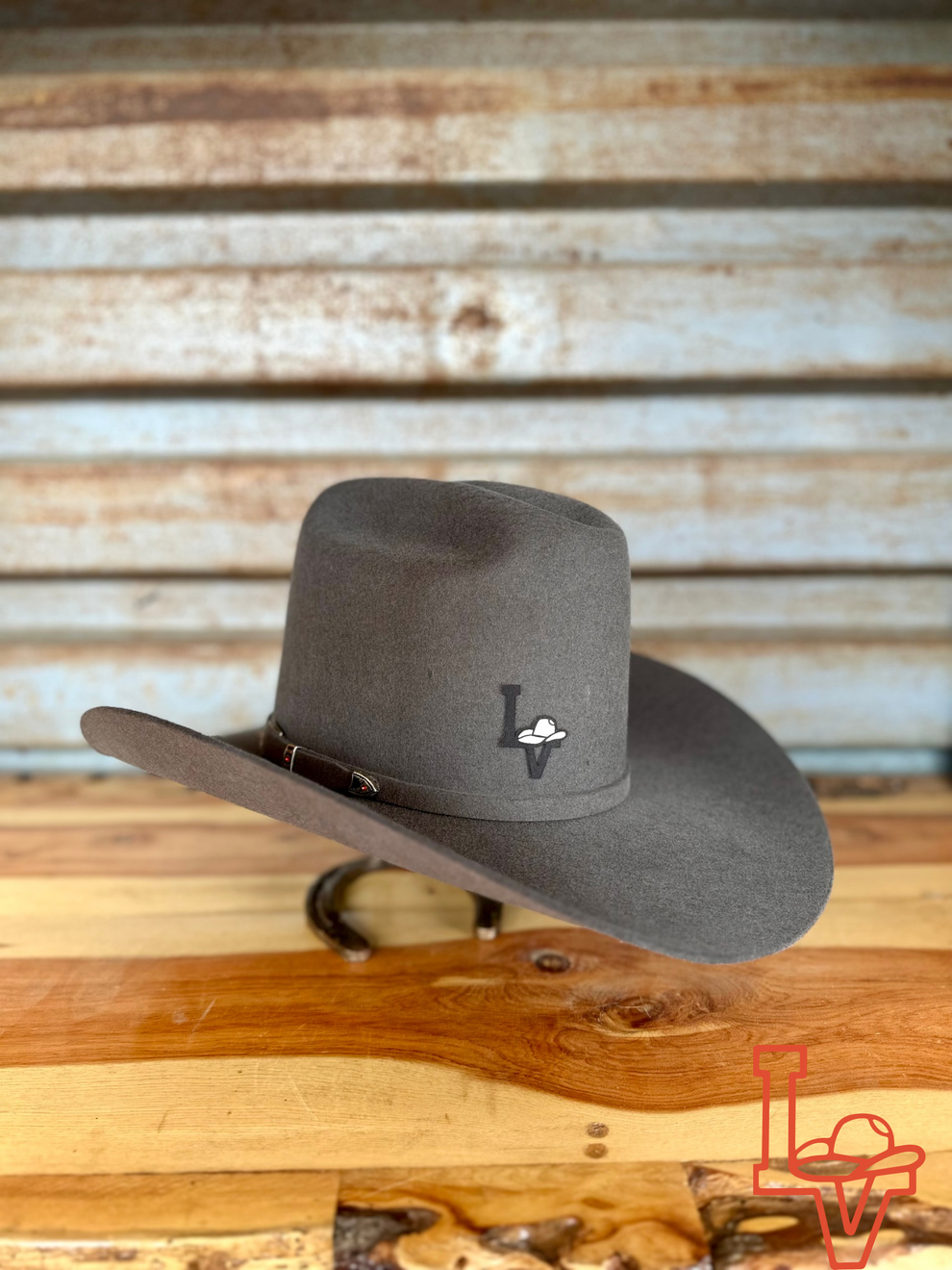 Laredo Wool Felt Hat Open Tall Crown Charcoal – Los Vaqueros Western Wear
