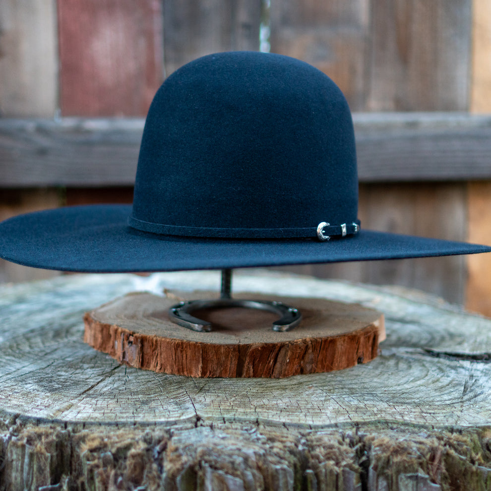 Rodeo King 10X Beaver Felt Hat Regular Crown Black – Los Vaqueros ...