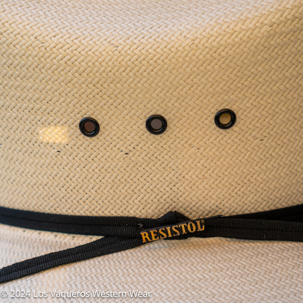 Resistol 10x Long Cattleman Cowboy Hat Straw Hat Regular Crown Natural ...
