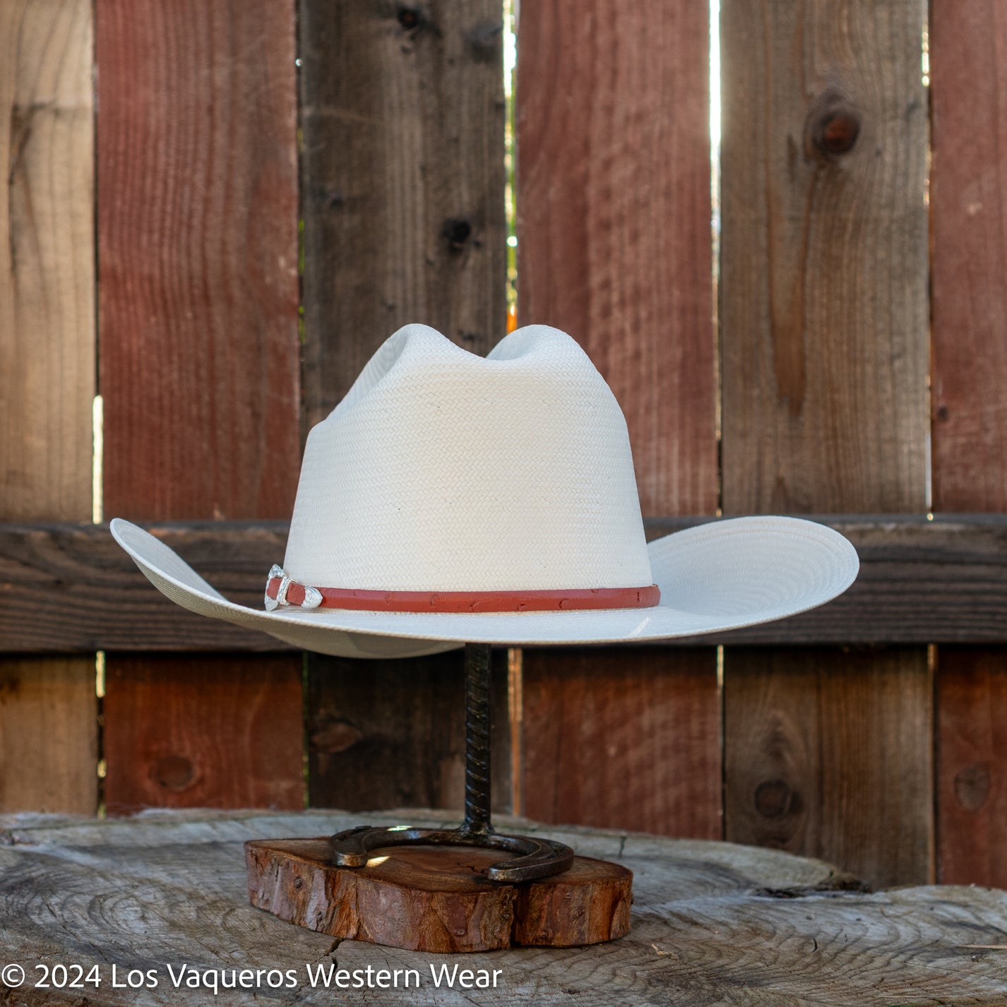 Stetson Primo Cognac 10x Straw Cowboy Hat Crown Natural – Los Vaqueros ...