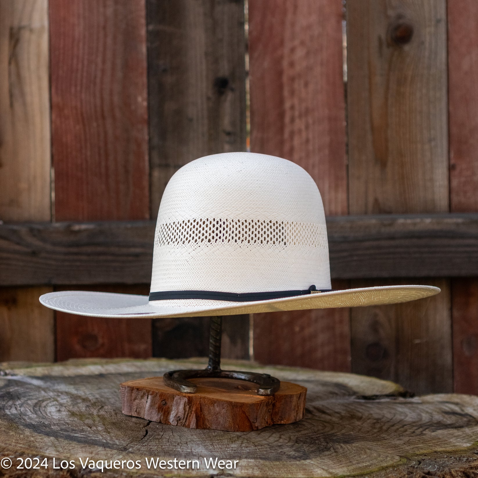 Resistol 20x Cut Bank Cowboy Hat Straw Hat Regular Crown Natural – Los ...