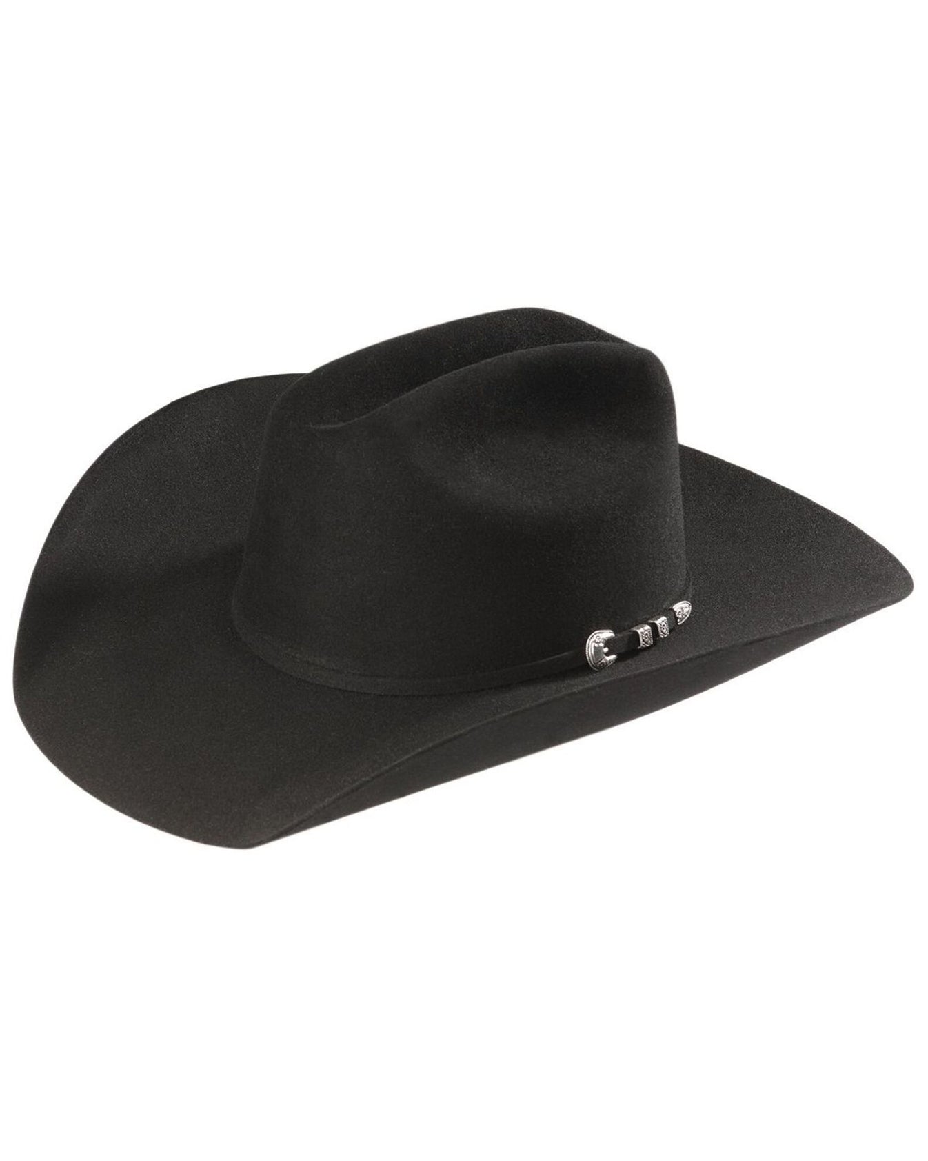 Stetson 6x Bar None Felt Cowboy Hat Regular Crown Black – Los Vaqueros ...